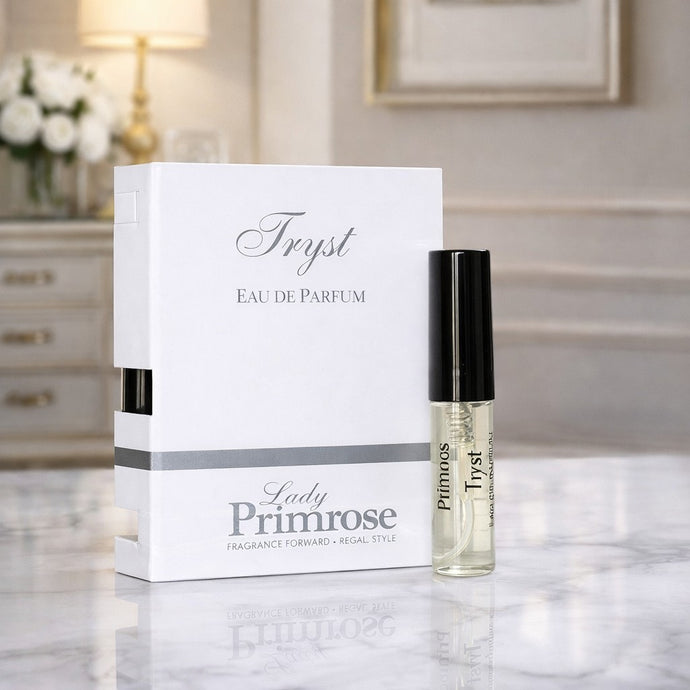 Tryst Petite Parfum 3mL | Opulent Floral Fragrance | Lady Primrose